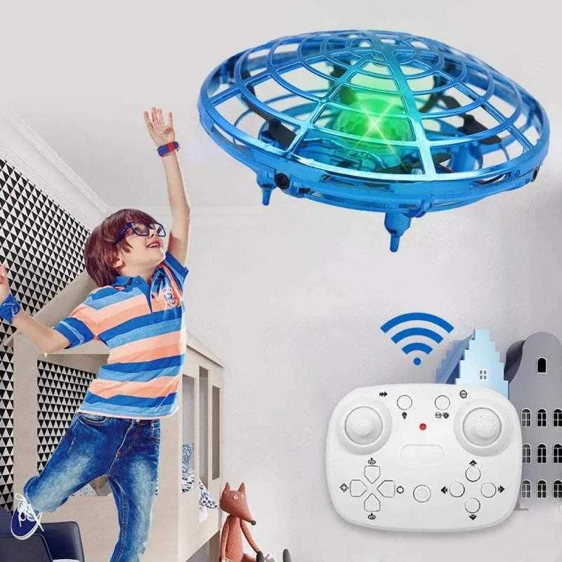Mini Helikopter UFO RC Drone LED Infraed El Algılayan Uçak Aydınlık ...