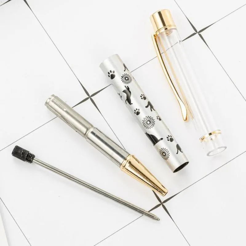 Wholesale Color 20 Cartoon Diy Empty Tube Metal Ballpoint Pens Student ...