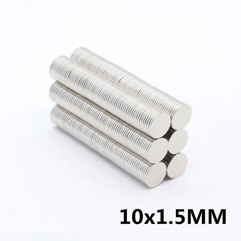 N35 Round Magnets 10x1.5mm Neodymium Permanent NdFeB Strong Powerful ...