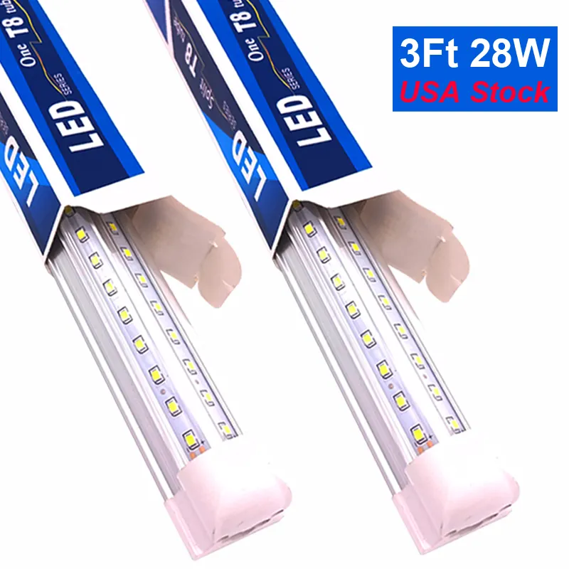 3Ft LED Shop Light Fixture , 35 T8 Integrated LED Tube, 3 Foot Linkable ...