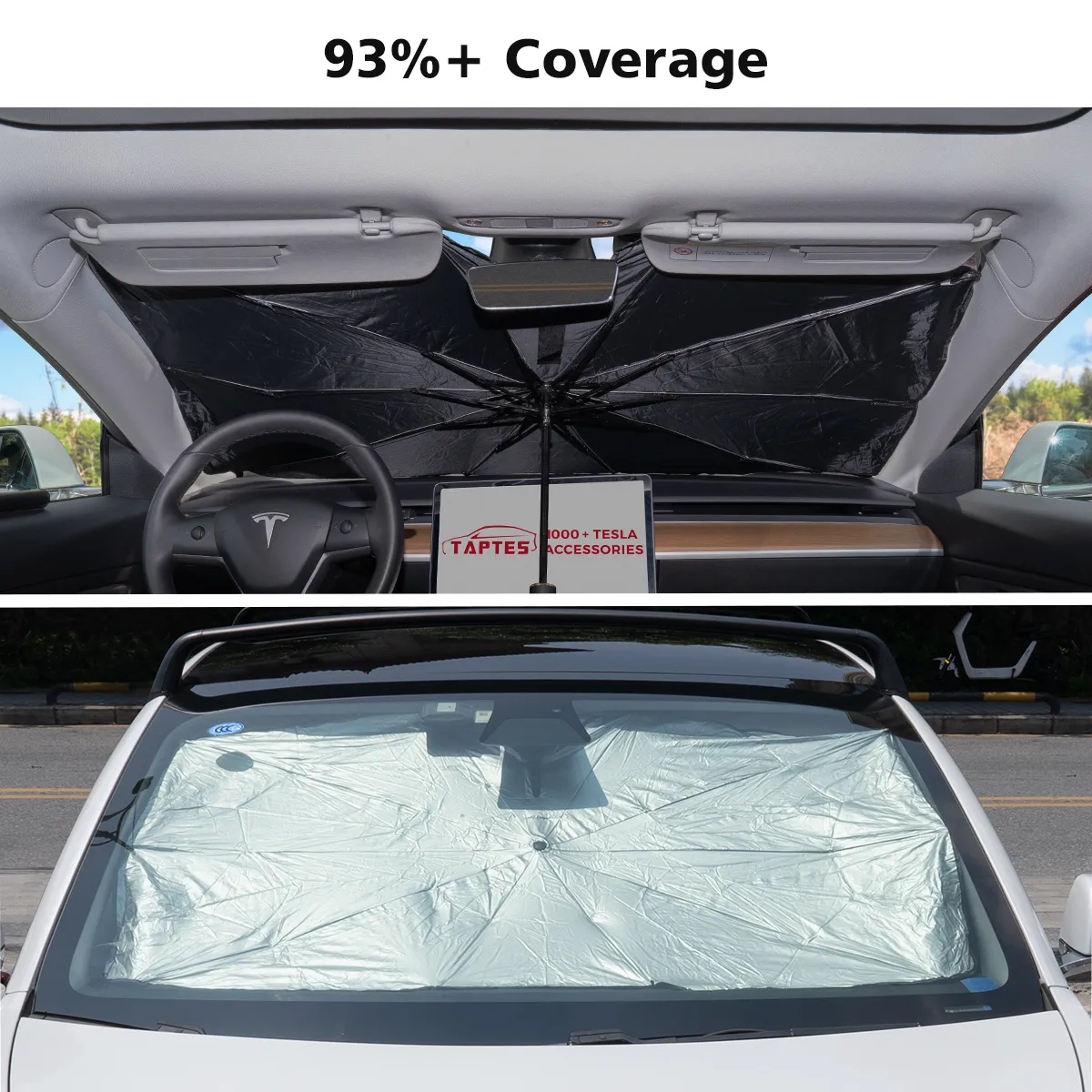 Foldable sunshade cloth for Tesla Model 3 Y 2017-2021 - Upgrade Your ...