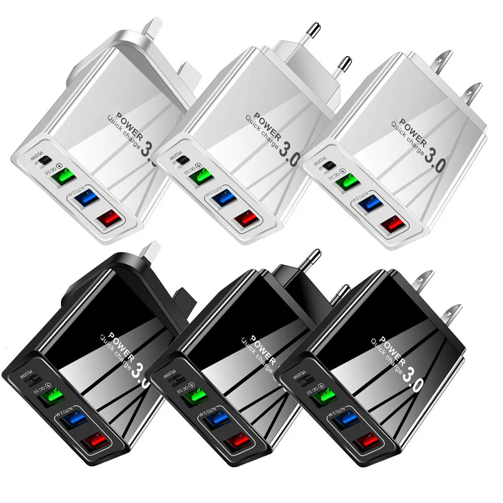 Universal 3.1A USB Wall Charger - Multi-Port USB C PD Fast Charger for ...