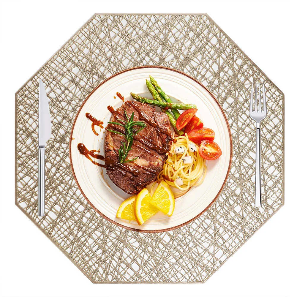 Juego De Manteles Hollines De PVC De 6/4 Piezas: Decoración Elegante De ...