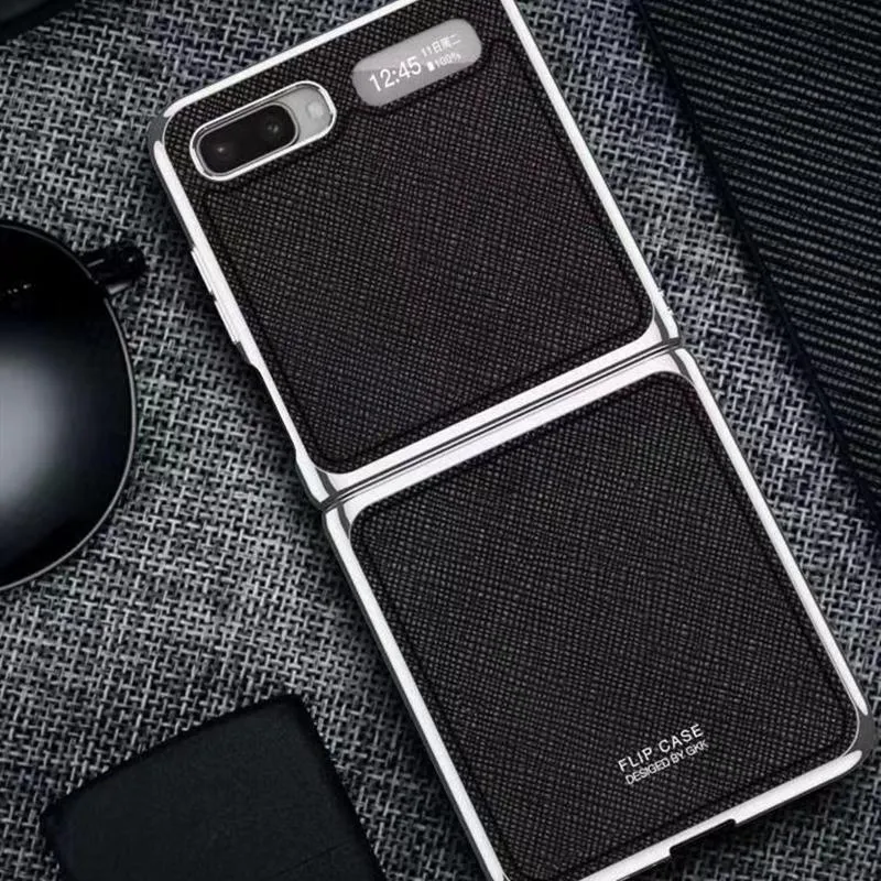 Suministro Al Por Mayor Case De Cuero Galaxy Z Flip |Cubierta De Placas ...