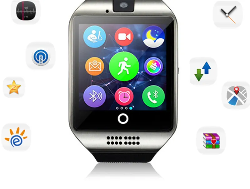 Q18 Android Smartwatch With Bluetooth, TF SIM Card, NFC, Camera, Chat ...