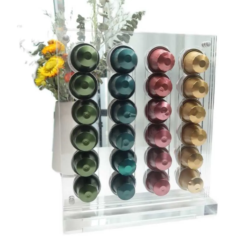 Acrylic Coffee Pod Capsule Storage Stand for Nespresso Rack Holder ...