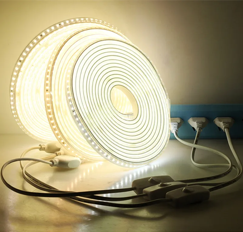 High-Brightness 220V LED Strip Light - IP67 Waterproof Outdoor Lighting ...