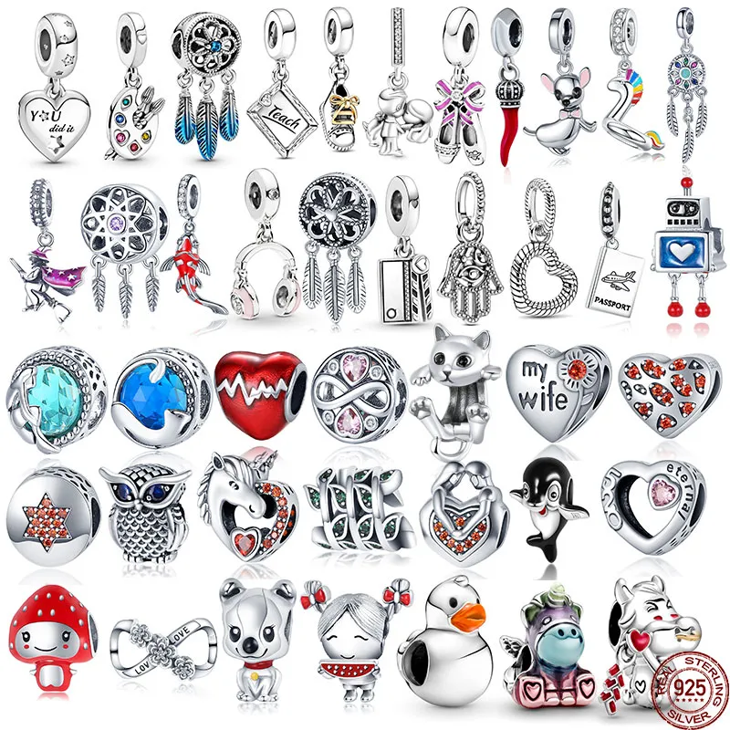 925 Sterling Silver Dream Catcher Charms - Fits Pandora Bracelets, DIY ...