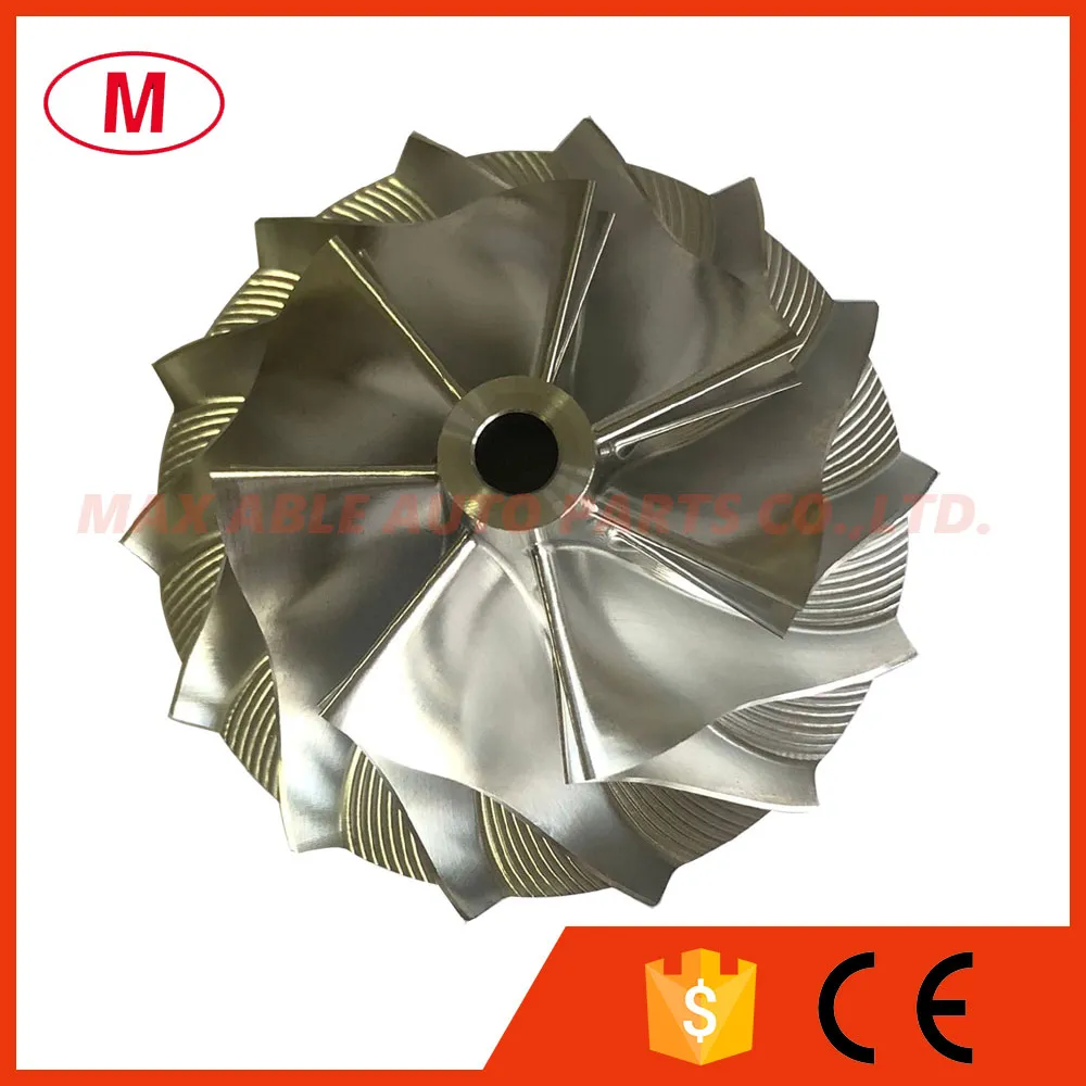 K26 Billet Compressor Wheel - 55.4/77.00mm 7+7 Blades, High Performance ...