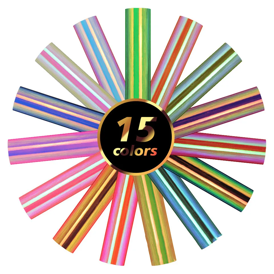 Glossy Permanent Holographic Opal Adhesive Vinyl 12*12Craft Stickers ...