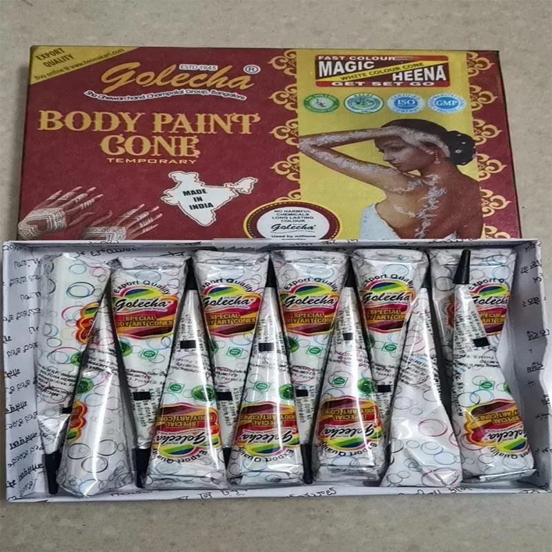 Glitter Hand-painted Tattoo Cream Multicolor 1.06 oz Short Stay Shiny ...