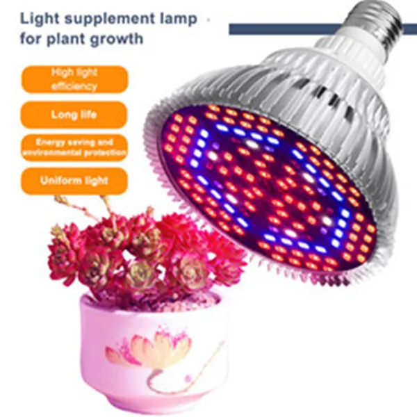 Grow Light Full Spectrum 30W/50W/80W E27 UV IR Growing Bulb For Indoor ...