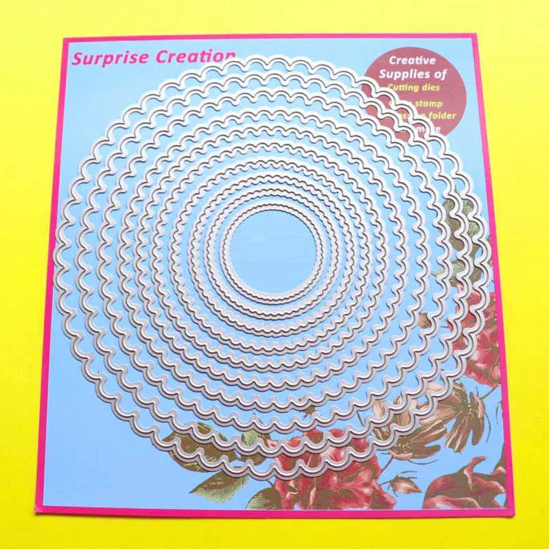 Wholesale Scalloped Circle Cutting Dies For Scrapbooking, Cardmaking ...