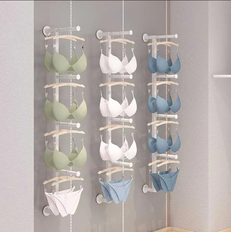 Hangers & Racks Wall-Mounted Underwear Hook Bra Rack Display for ...