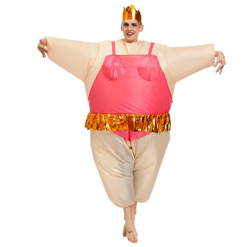 Inflatable Ballerina Costume Adult - Funny Blow Up Ballet Dancer ...