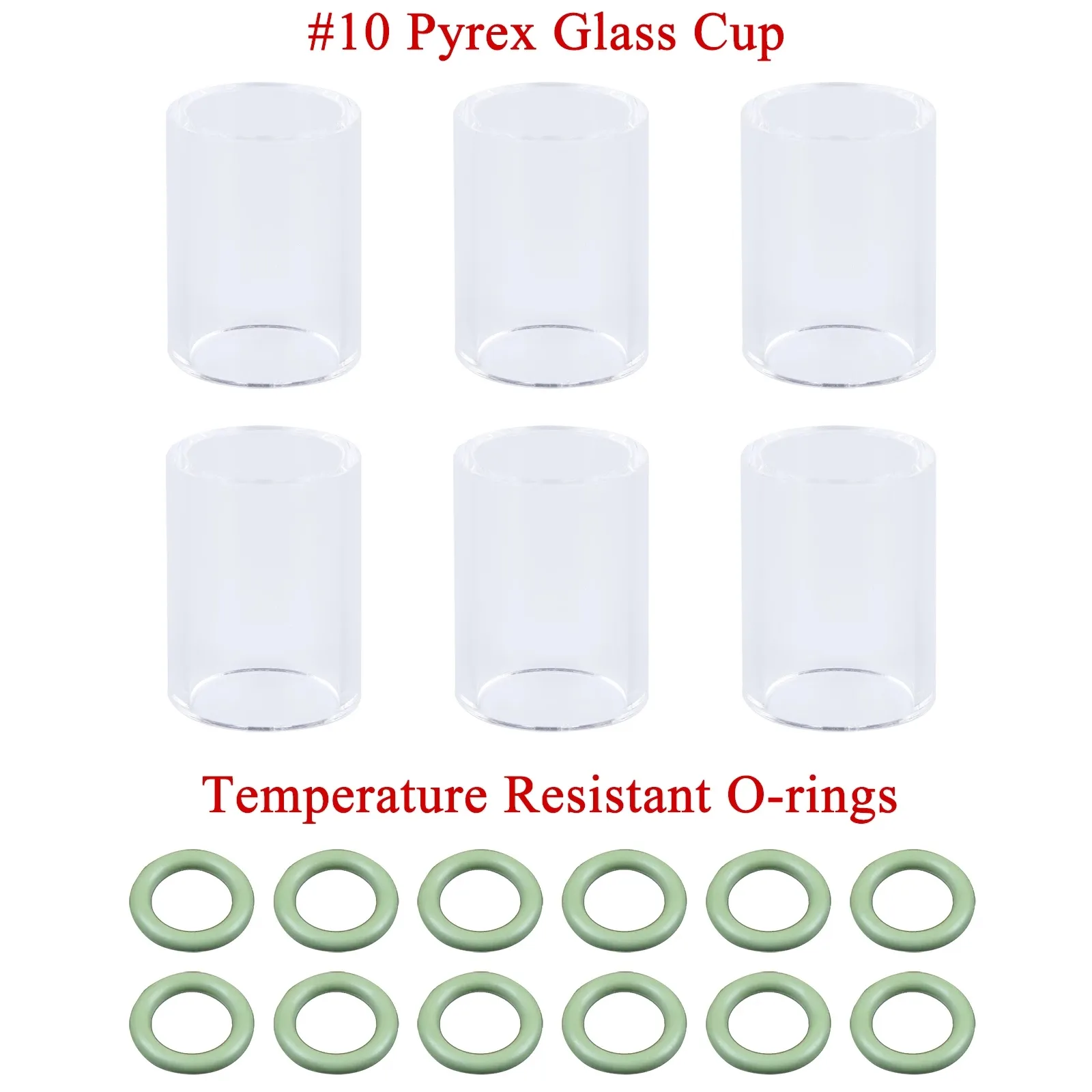 TIG Welding Torch Accessory Kit - Stubby Gas Lens & Pyrex Cup Set ...