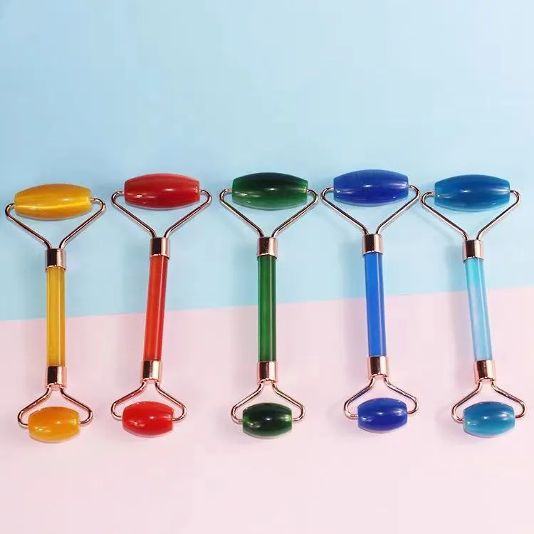 Artificial Cat Eye Jade Roller Massager Crystal Glass Stone Rollers ...