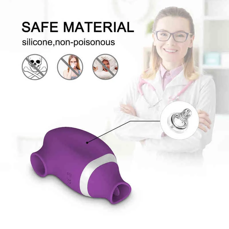 Nxy Vibradores Chupando Lambendo 2 Em 1 Clitóris Vibrador Para As