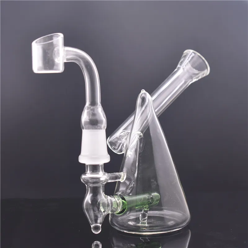 Mini Triangle Glass Bong With 14mm Male Glass Oil Burner Pipe Thick ...