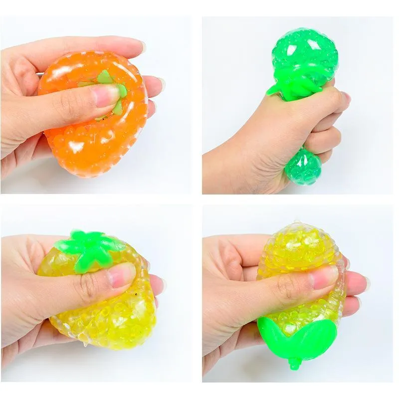 Stress Relief Grape Ball - Fun Fidget Toy, Squeeze Ball for Anxiety ...