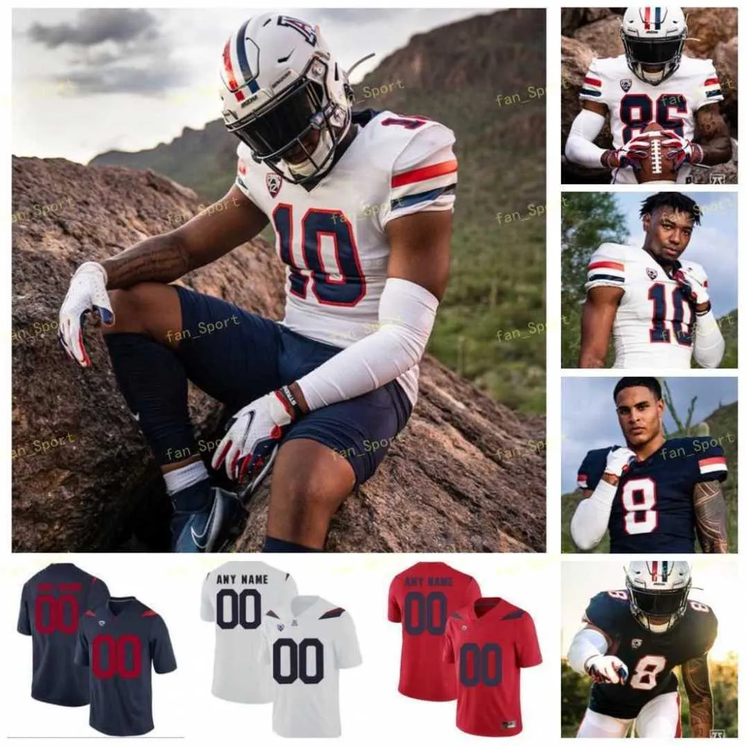 NCAA College Arizona Wildcats Custom Football Jerseys: Poindexter ...