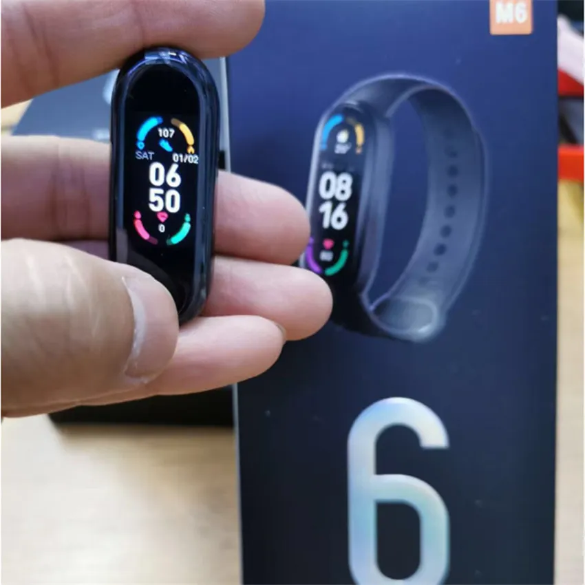 M6 Fitness Tracker: Smart Watch with Heart Rate & Blood Pressure ...