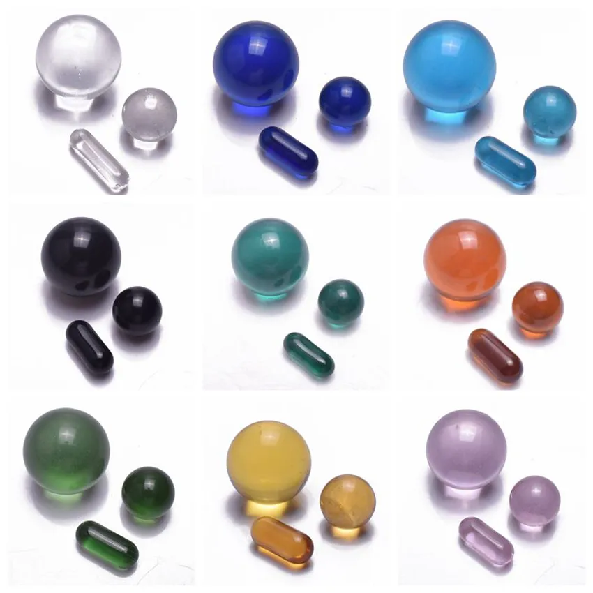 Colored Glass Terp Slurper Set: 20mm Quartz Banger Nails With 12mm Ball ...