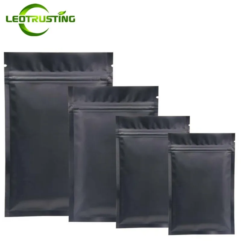 DHgate.com:Matte Black Aluminum Foil Zip Lock Bags for Herbs, Coffee ...