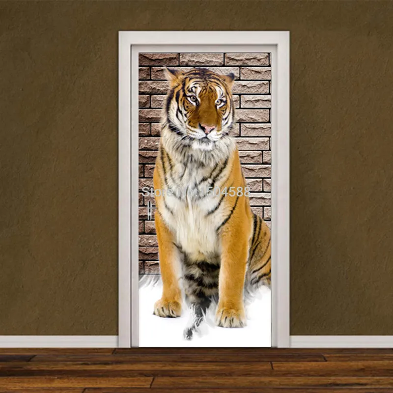 Bengal Tiger Door Mural