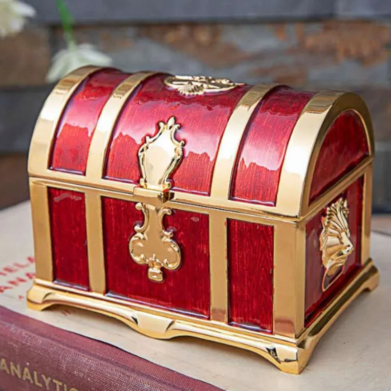 Metal Alloy Jewelry Box with Lock 2.68 × 2.05 × 1.89 in 6.8 × 5.2 × 4.8 ...