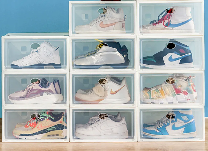 The Latest 33X24.5X17.5CM Folding Shoe Storage Box, Multi Functional ...
