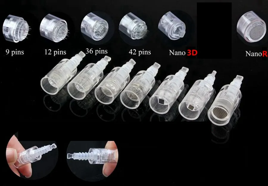 Nano Pins Derma Needle Pen Cartridge Set For Dr. Pen MYM Dermapen N2/M5 ...