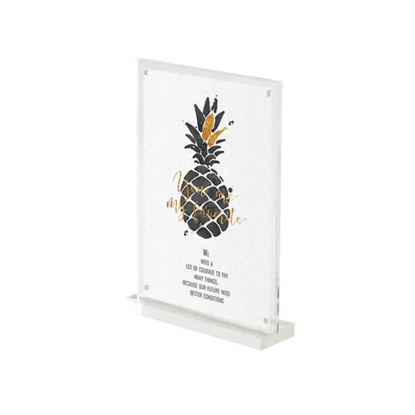 Acrylic A5 Sign Holder Display Stand - Desktop Advertising Sign Board ...