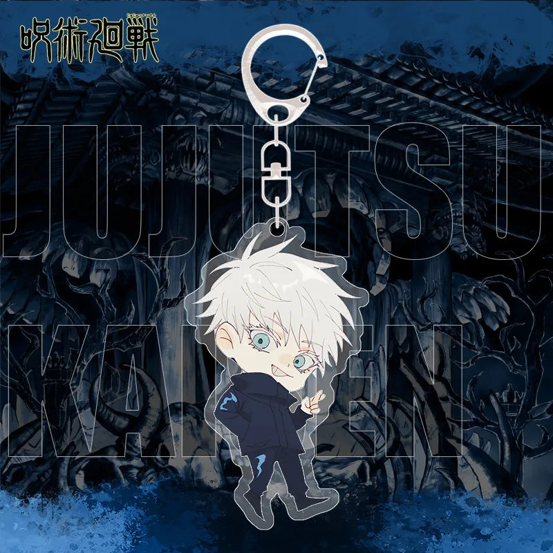 Jujutsu Kaisen Keychain Man Gojo Satoru Keyring Women Pendant Key Ring ...
