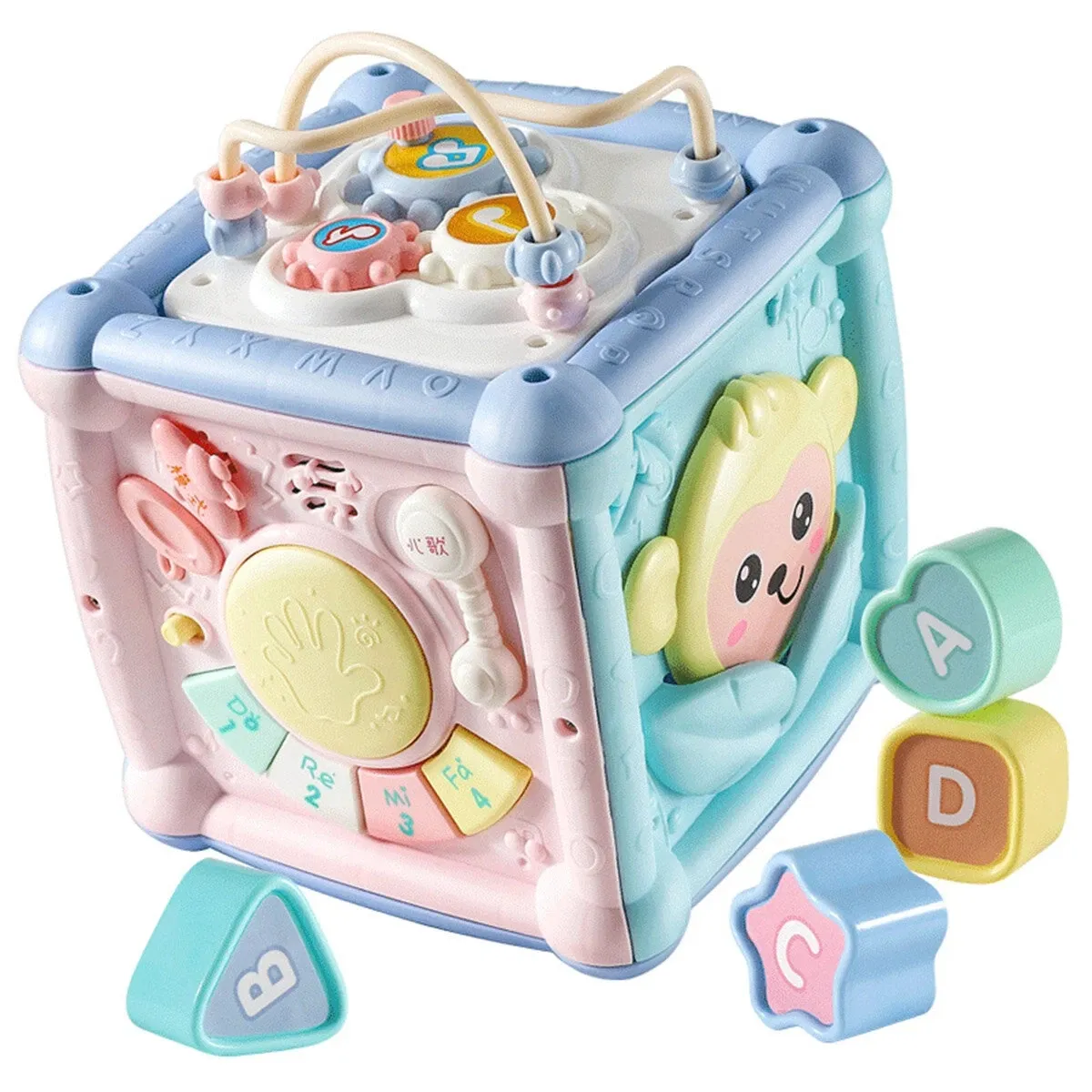 Baby Musical Activity Cube - Multifunctional Hexahedron Toy, Piano ...