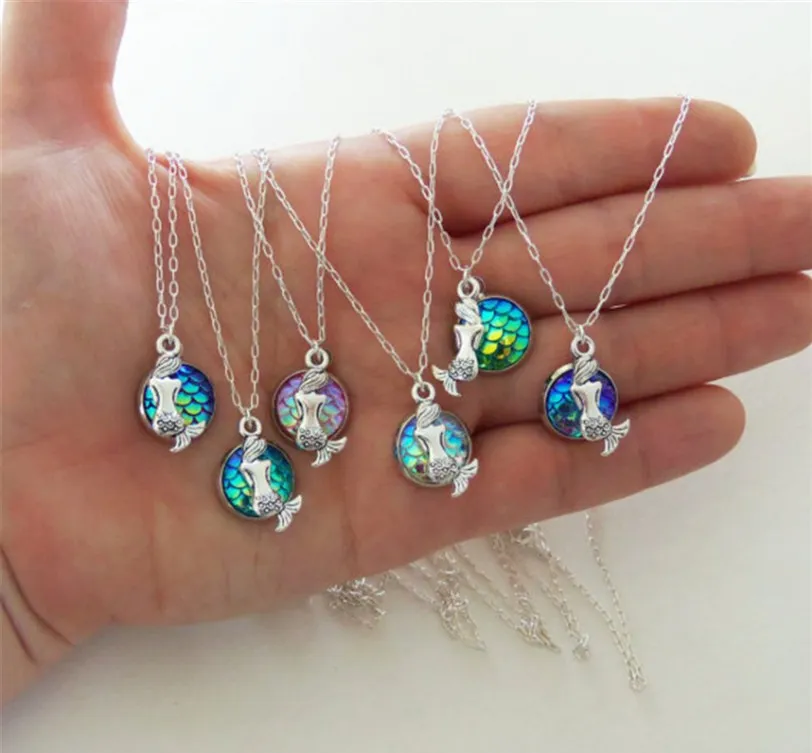 Europe United States Fashion Fish Scales Time Small Pendant Necklace ...