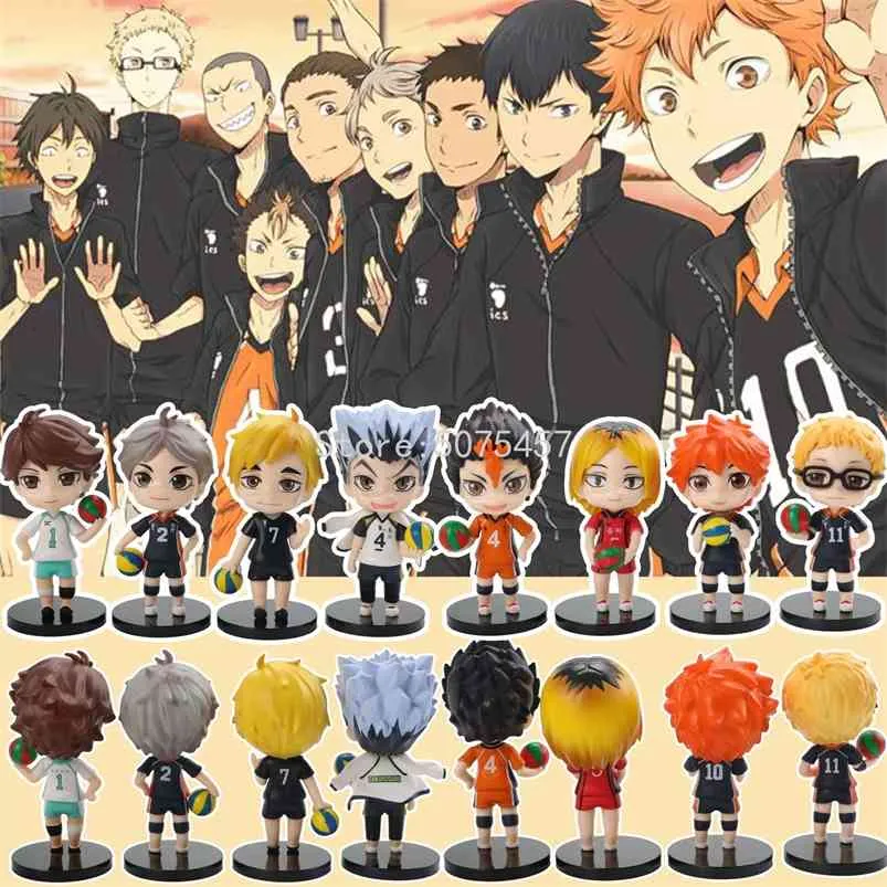8 Pièces/Ensemble Haikyuu!! Figure Danime Kenma Kozume Shoyo Hinata ...