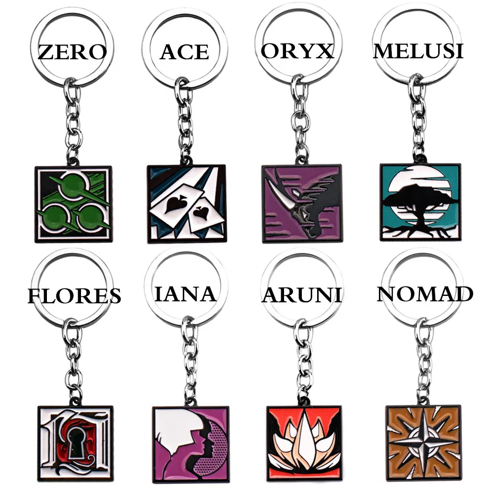 DHgate.com:Trendy Enamel Keychain for R6S Fans - ZERO ACE ORYX MELUSI ...