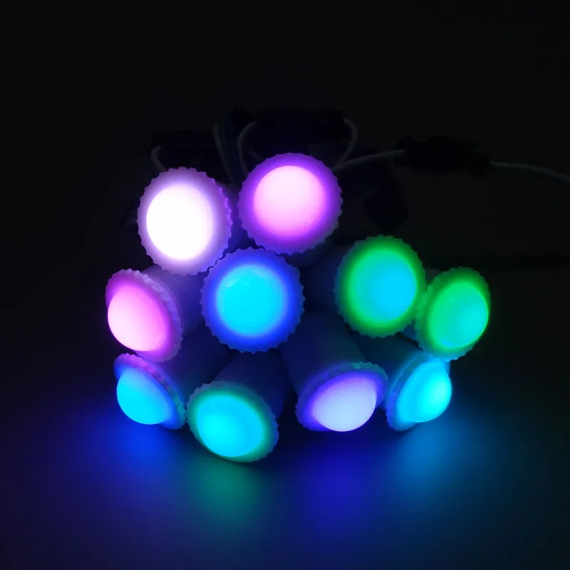 16mm Diameter WS2811 IC LED Modules 12V Waterproof IP68 5050 RGB ...