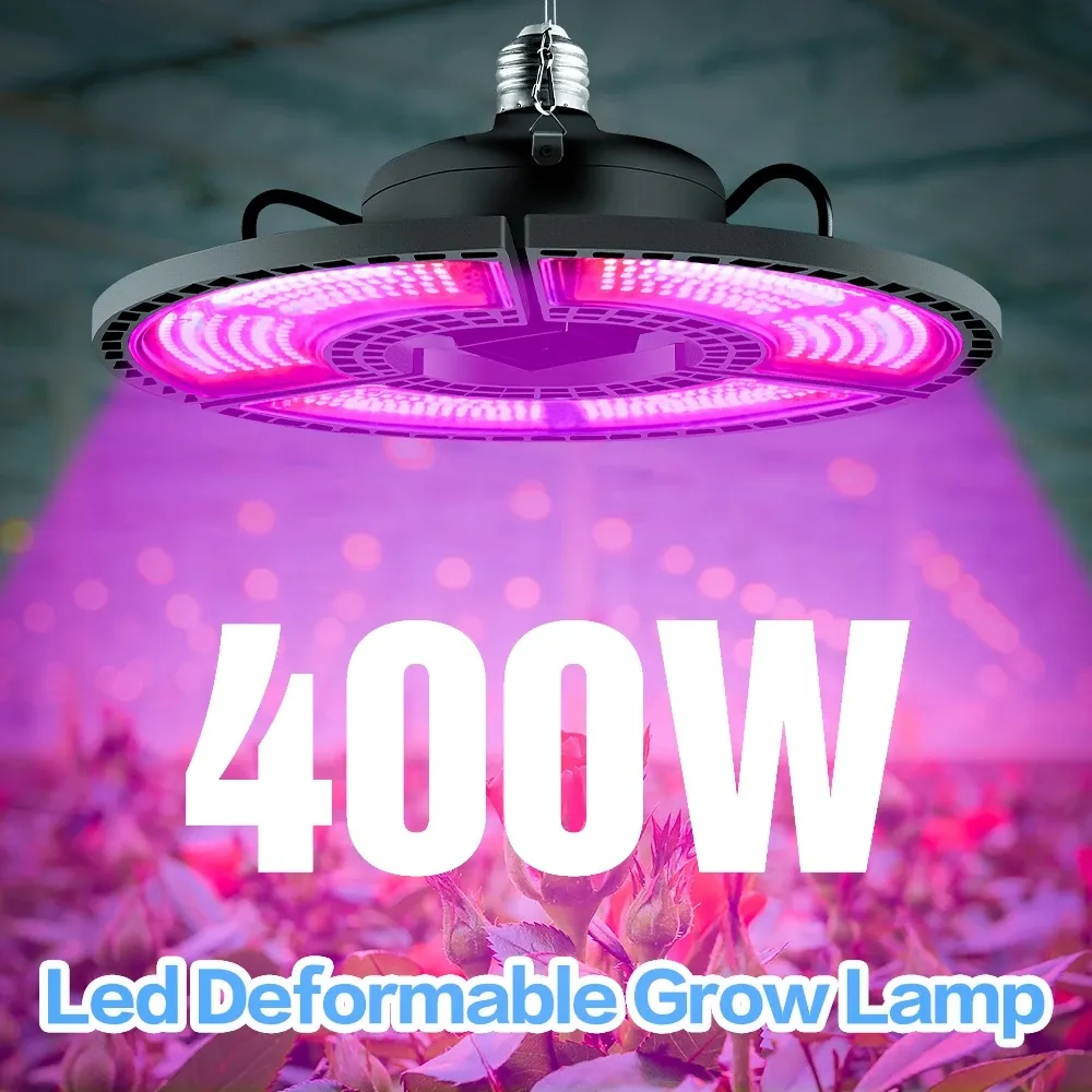 E27 Grow Lights LED 100W 400W High Brightness Deformable Plant Grow ...