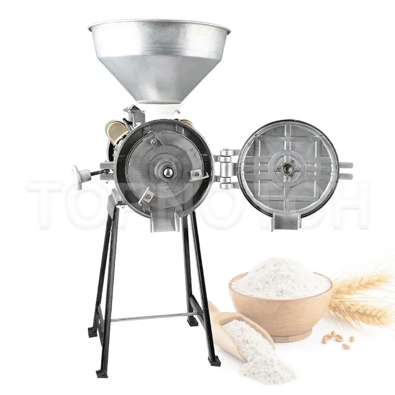 Electric Flour Mill Grinder Commercial Fine Powder Grain Mill Wet & Dry ...