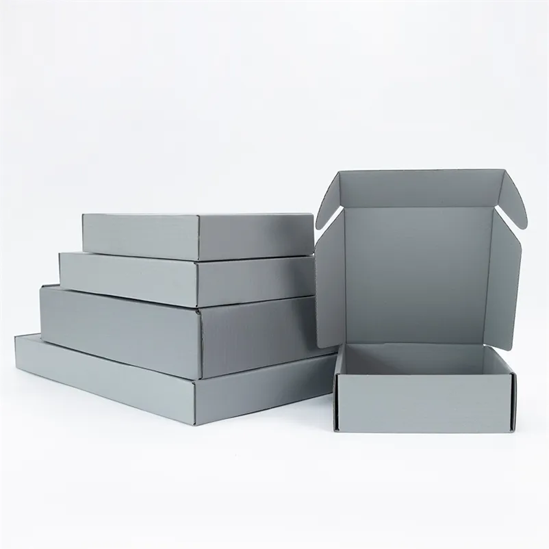 gray corrugated gift boxes coated paperboard with greaseproof feature ...