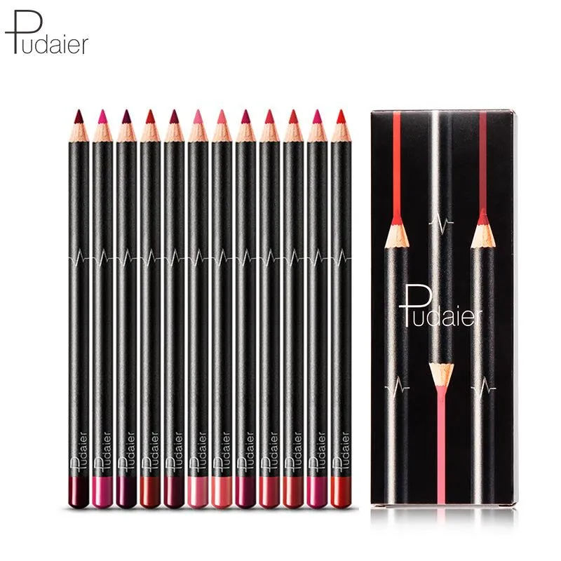 Matte Lip Liner Set, Long Lasting Smooth Pencil for Contour Lipline ...