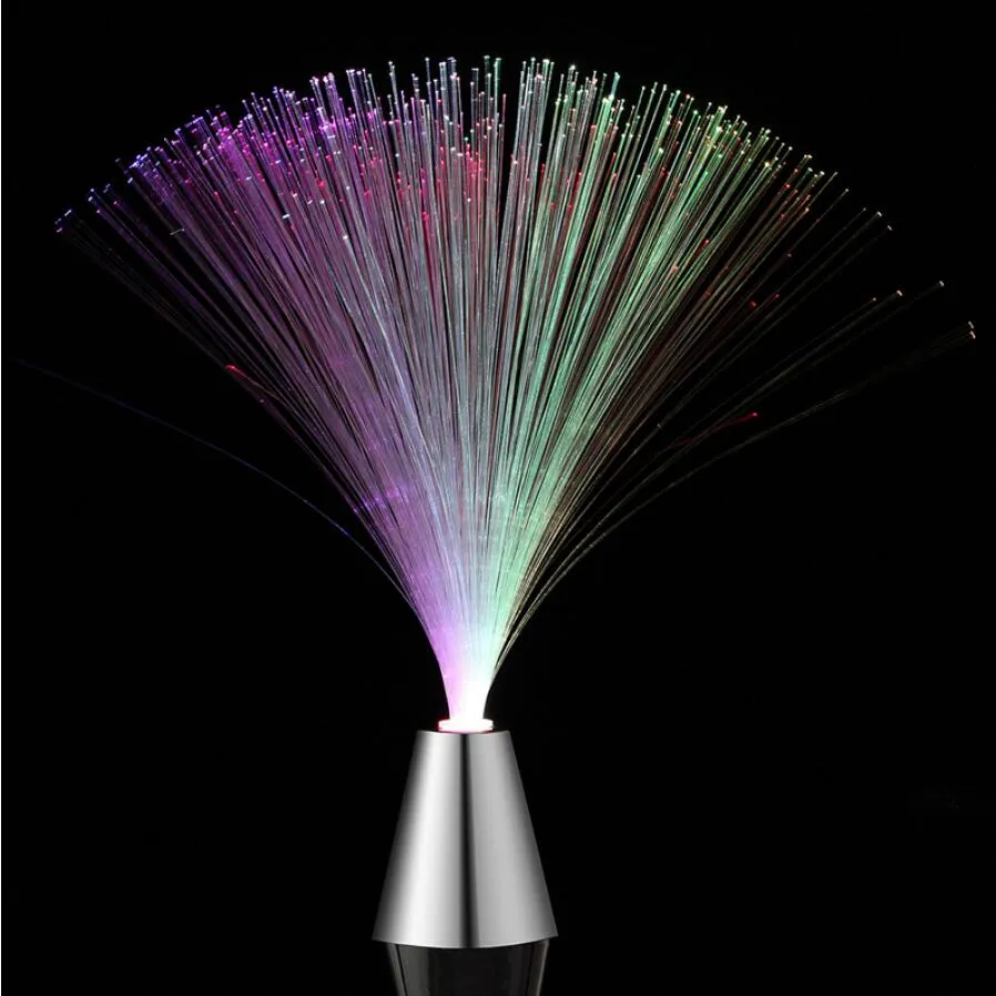 LED Fiber Optic Night Light - Color Changing Lantern Lamp, Battery ...