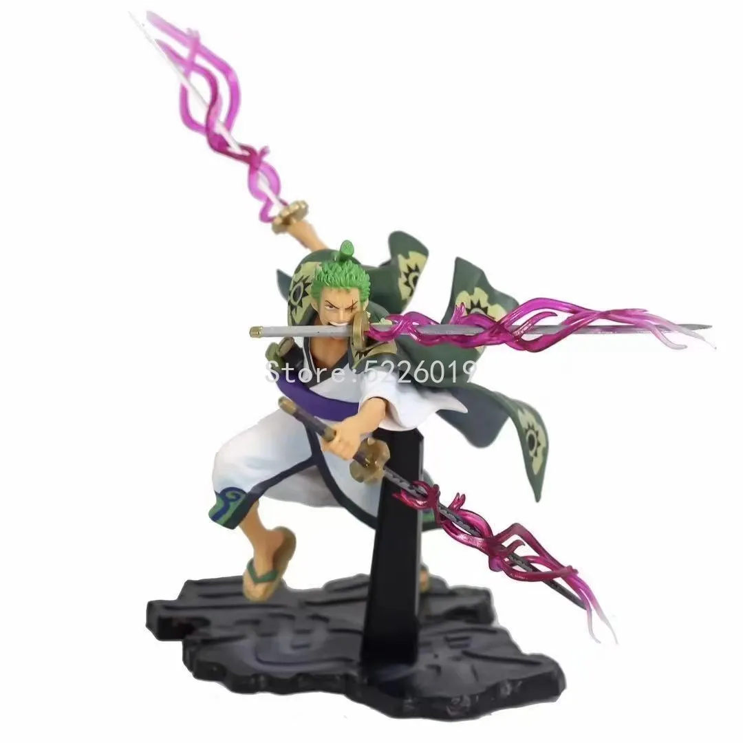 One Piece Roronoa Zoro 3000 World Figurine Collectible Model Toy 20cm ...