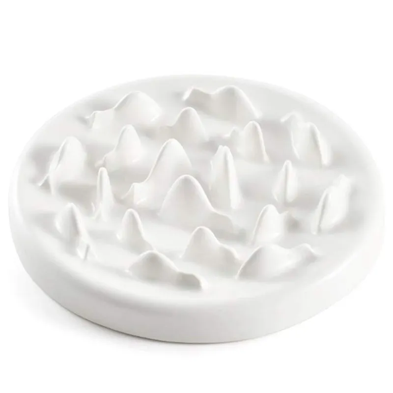 Ceramic Slow Feeder Cat Bowl: Fun Interactive Design for Healthy Eating ...