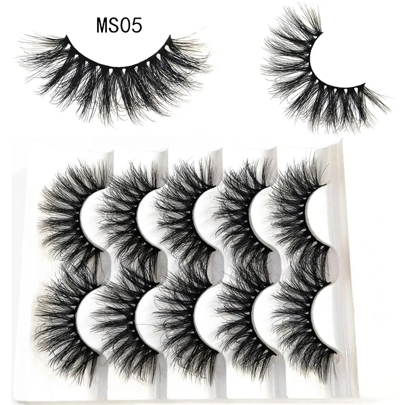 DHgate.com:20mm Wispy False Eyelashes, 5 Pairs Faux 3D Mink Eyelash ...