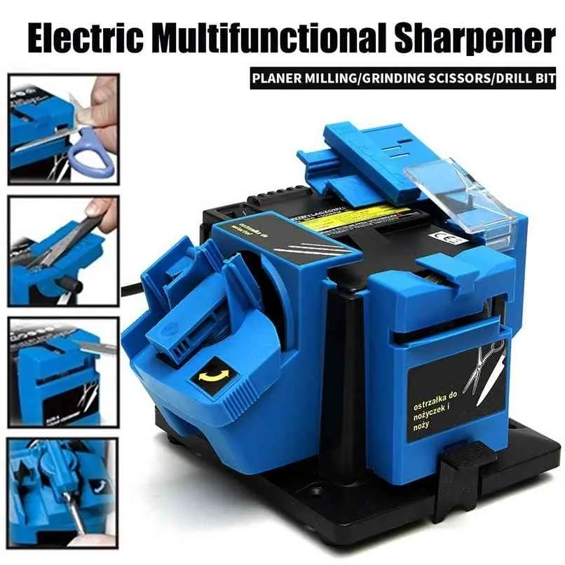 96W Multifunction Sharpener - Household Electric Grinder for Knives, Drill Bits, Scissors ...