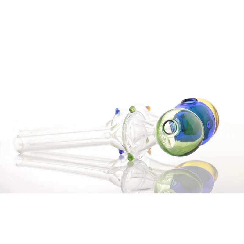 Thick Pyrex Oil Burner Pipe 14 Cm Multicolor Premium Glass Hand Pipe ...