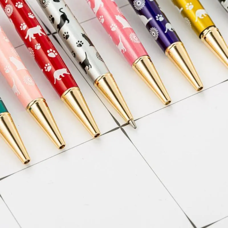 Wholesale Color 20 Cartoon Diy Empty Tube Metal Ballpoint Pens Student ...